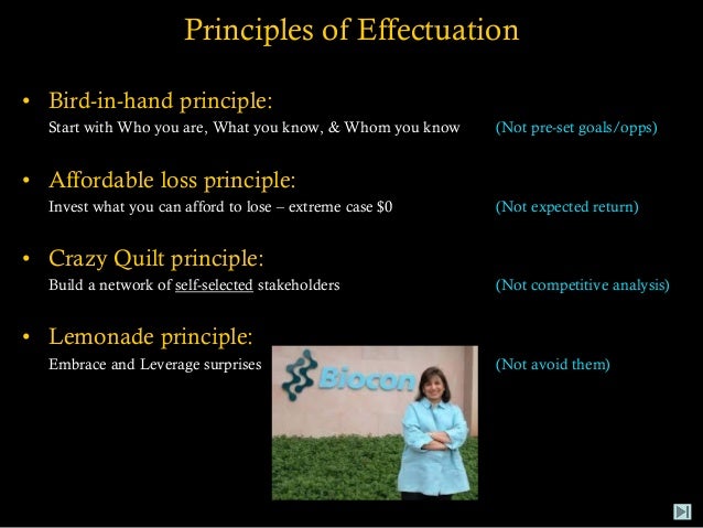 Effectuation presentation by Saras Sarasvathy