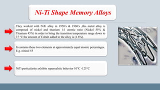 shape memory alloys | PPTX | Physics | Science