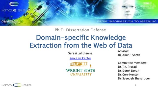 Domain Specific Knowledge Extraction From The Web Of Data Ppt