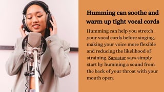 Sarastar Shares 4 Tips to Help You Get the Most Out Of Your Vocal ...