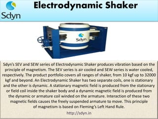 Vibration Controller| Electrodynamic Vibration System | PPTX