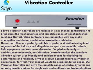 Vibration Controller| Electrodynamic Vibration System | PPTX