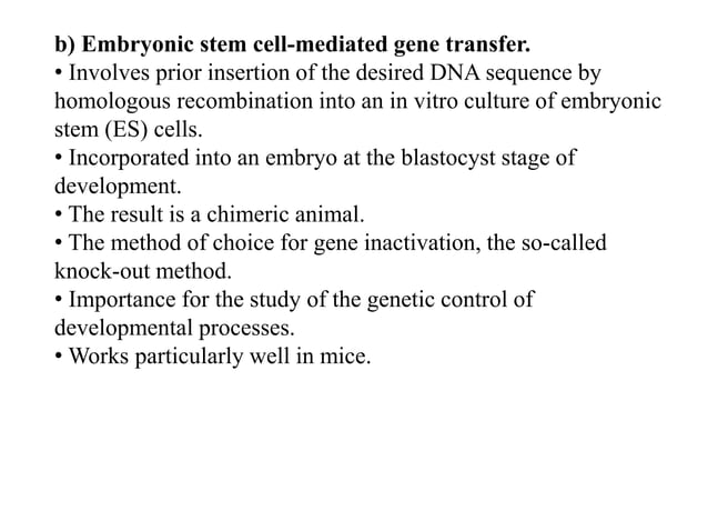 presentation on transgenic animals | PPTX | Biotech and Biomedical ...