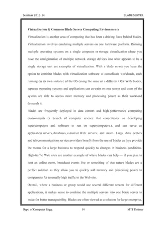 blade server technology | PDF