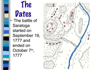 The Battle of Saratoga | PPT