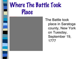 The Battle of Saratoga | PPT