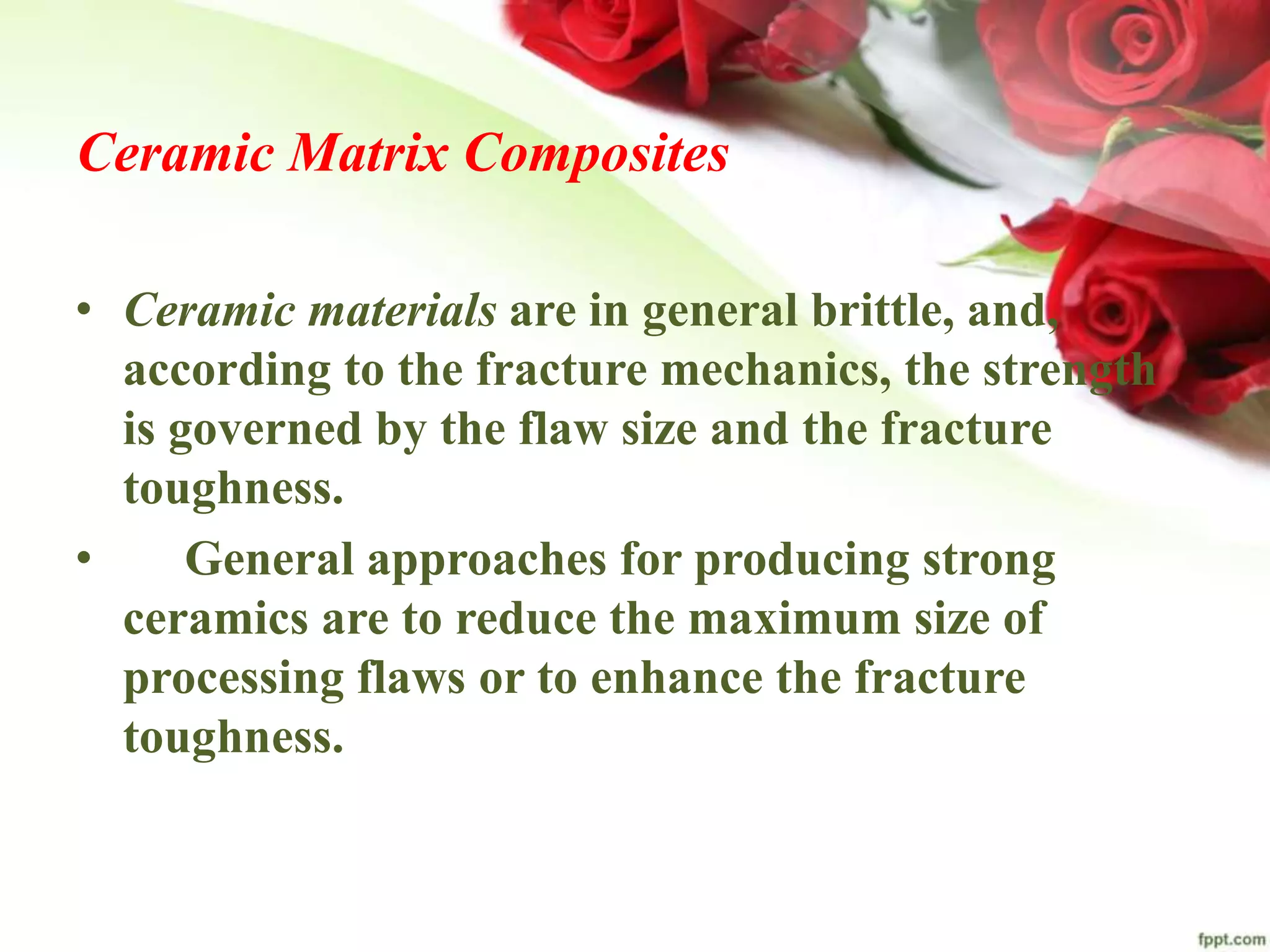 Ceramic Matrix Composites | PPTX