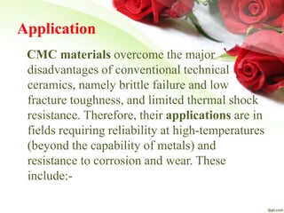 Ceramic Matrix Composites | PPTX