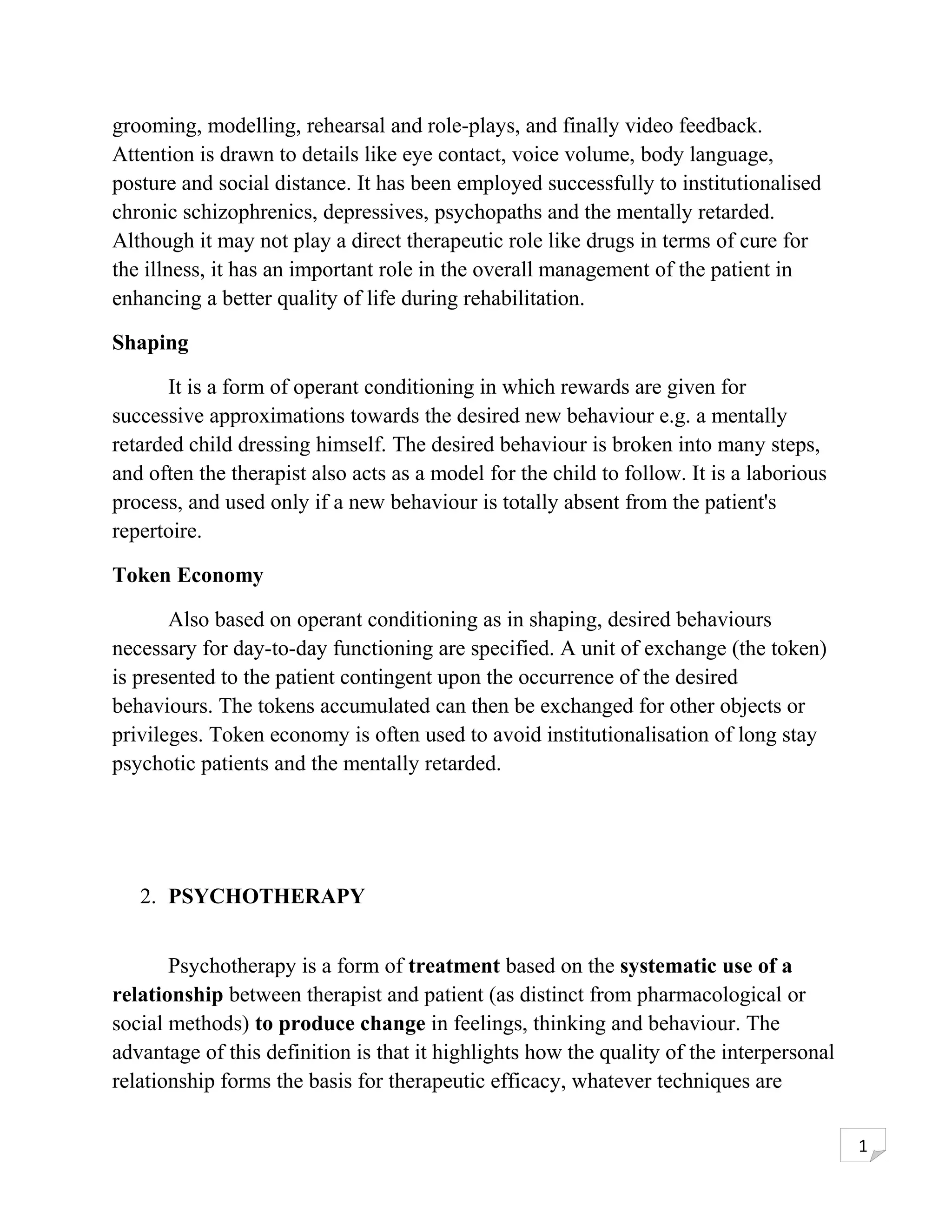 Psychology Internship Report | DOC