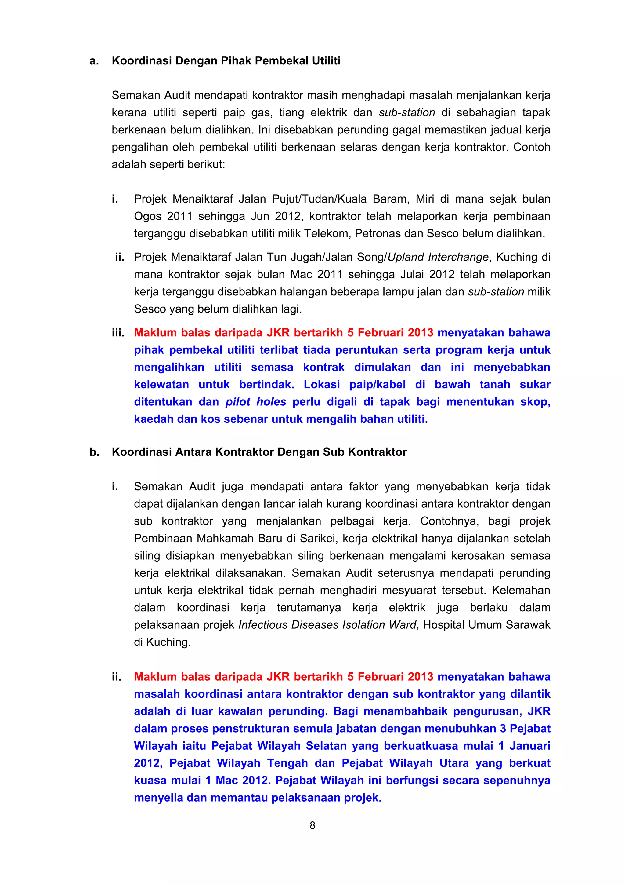 LAPORAN KETUA AUDIT NEGARA 2012 SIRI 2 - SARAWAK | PDF