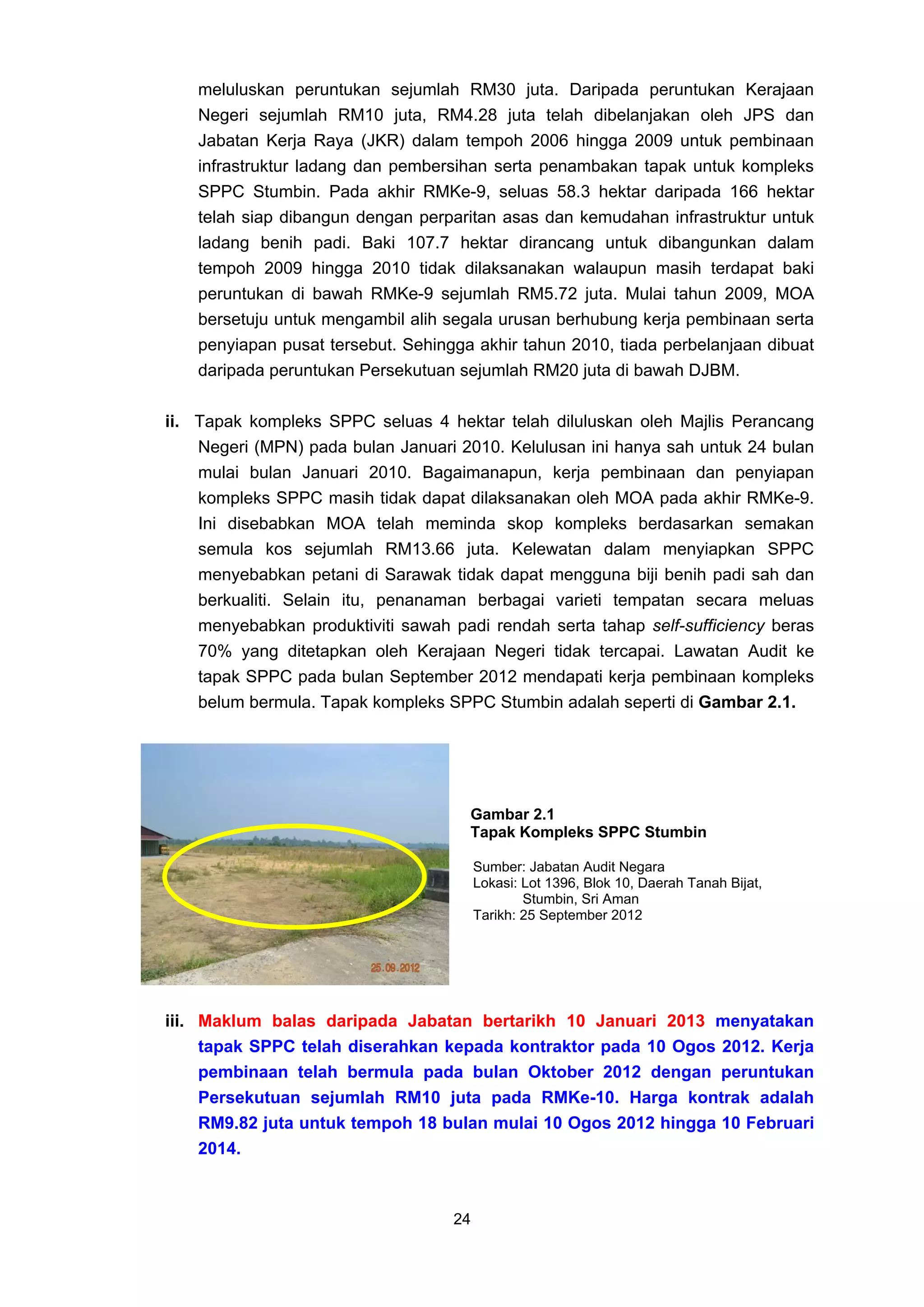 LAPORAN KETUA AUDIT NEGARA 2012 SIRI 2 - SARAWAK | PDF