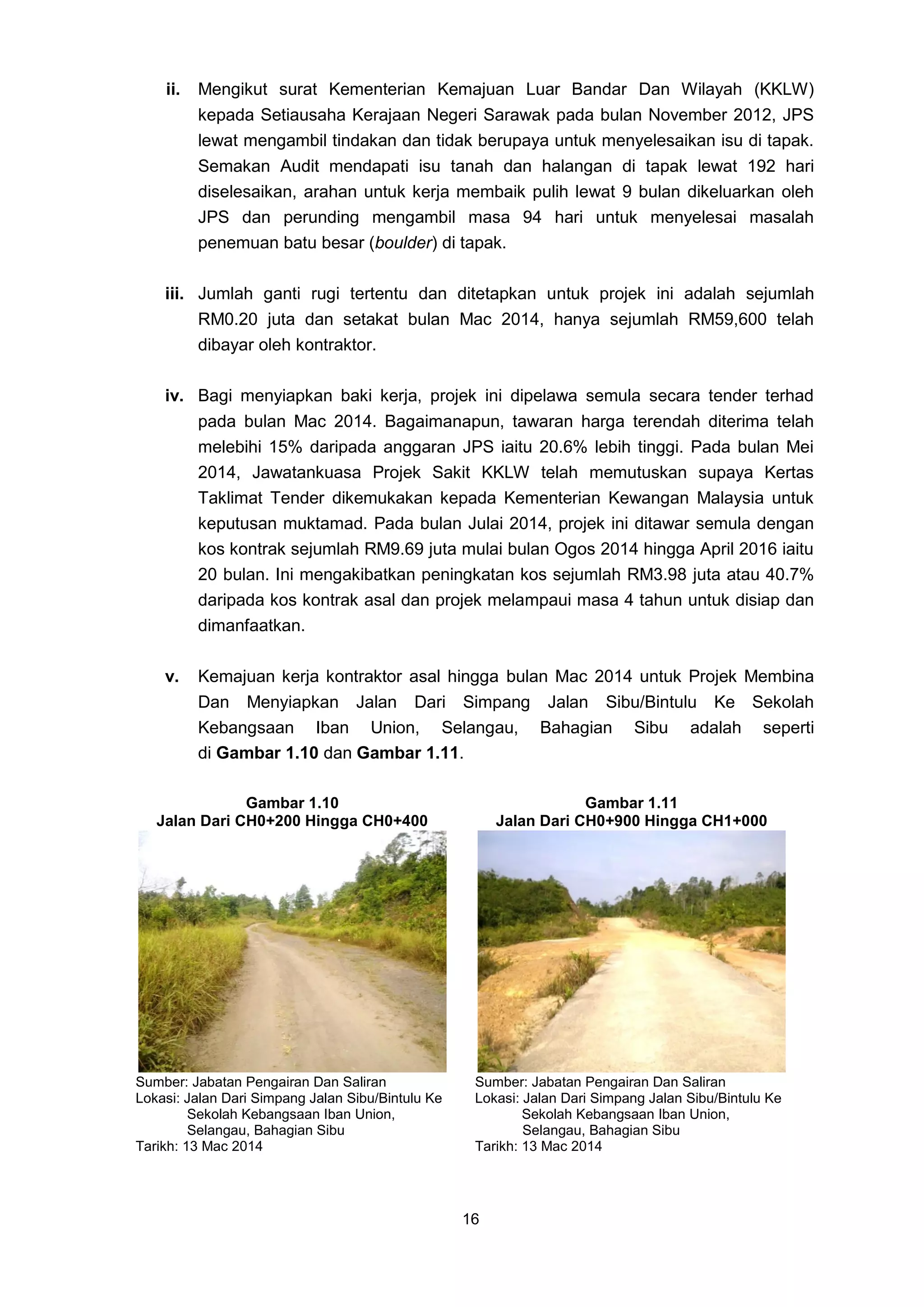 Laporan Ketua Audit Negara Tahun 2013 Siri 3 - Sarawak | PDF