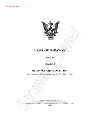 Buildings Ordinance, 1994 Summary | PDF