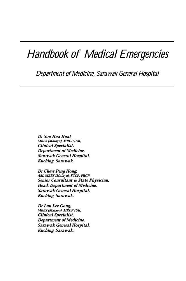 Sarawak handbook | PDF | First Aid | Injuries
