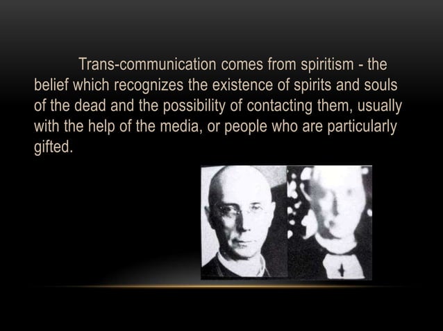 Transcommunication | PPTX