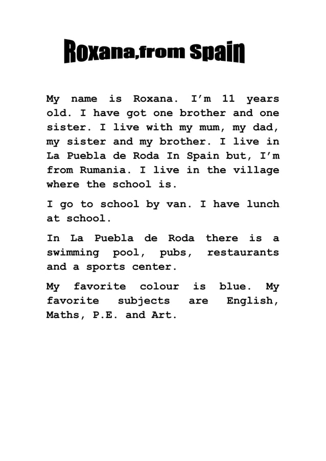 Una escuela como la mía | DOCX