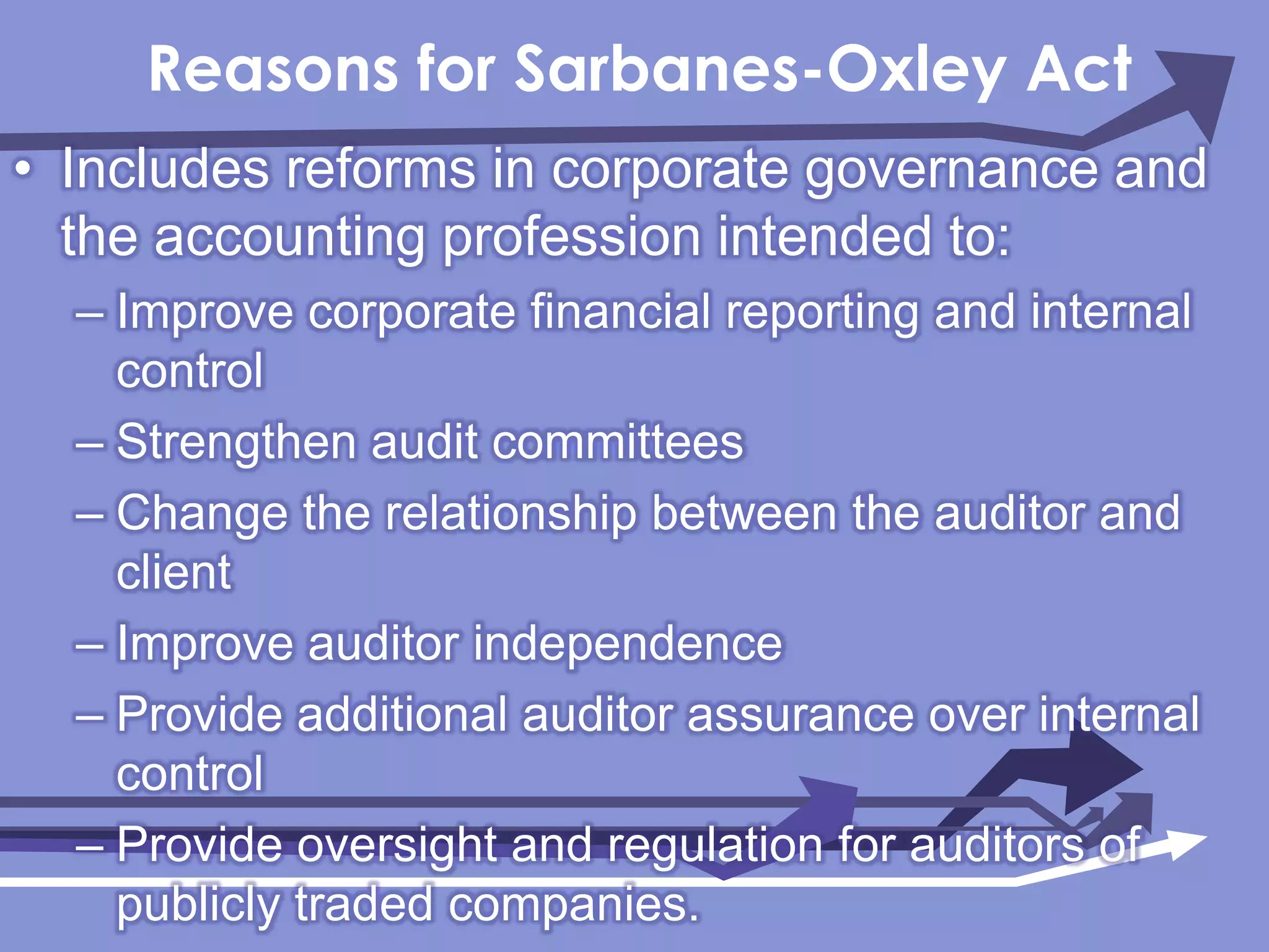 Sarbanes-Oxley act | PPTX