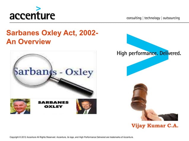 Sarbanes oxley act overview-v4-final v1 | PPTX