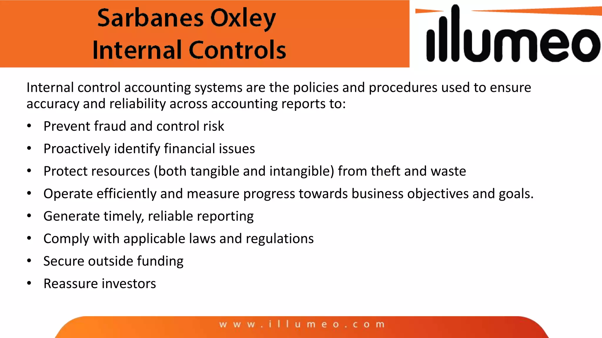 Sarbanes oxley internal controls | PPT
