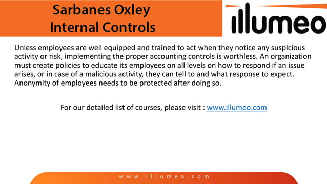 Sarbanes oxley internal controls | PPT