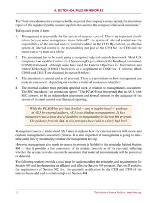 SOX Section 404 A Guide for Management | PDF