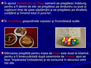Sarbatoarea pastelui | PPT