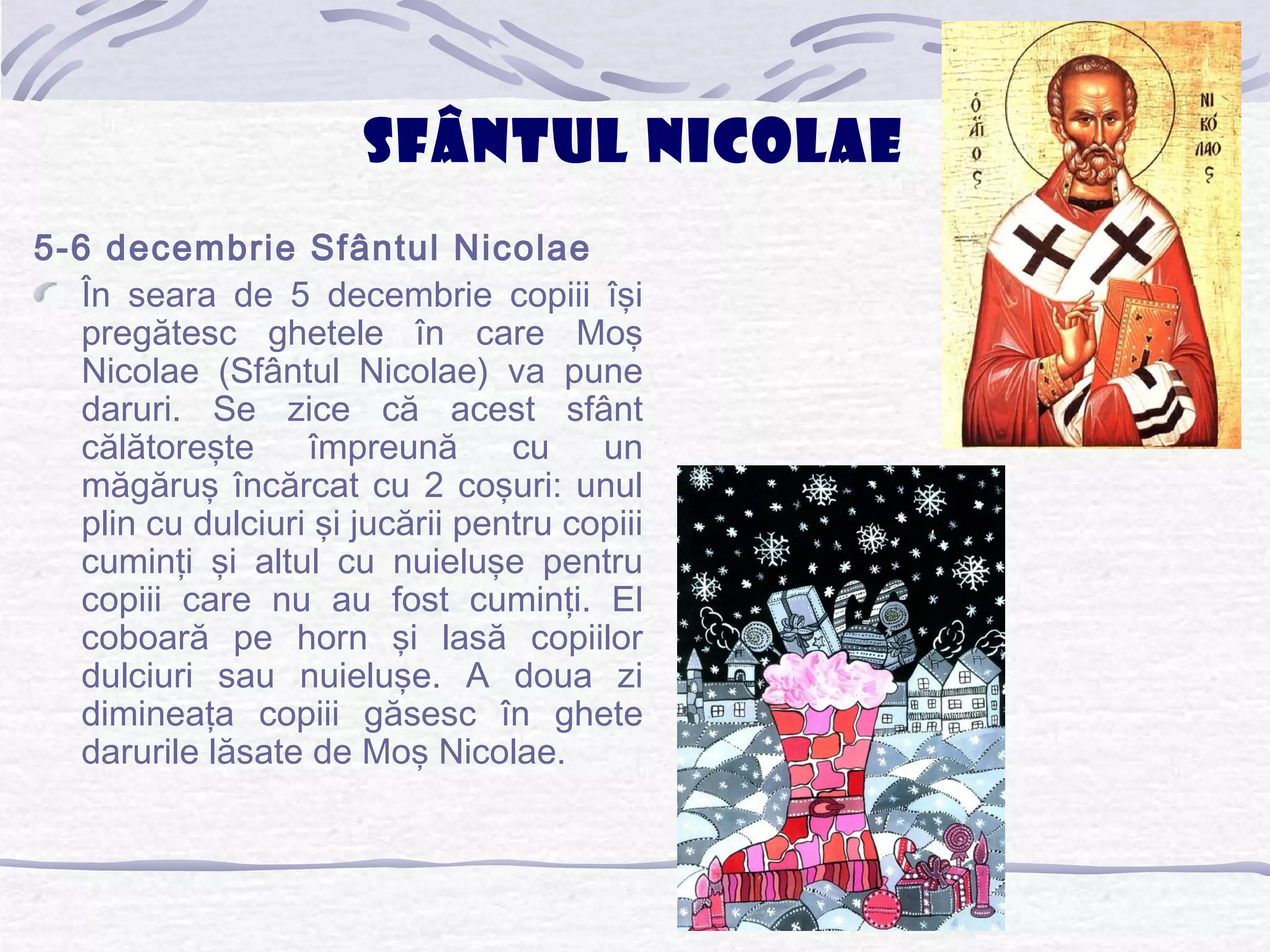 Sarbatorile de iarna la romani | PPT