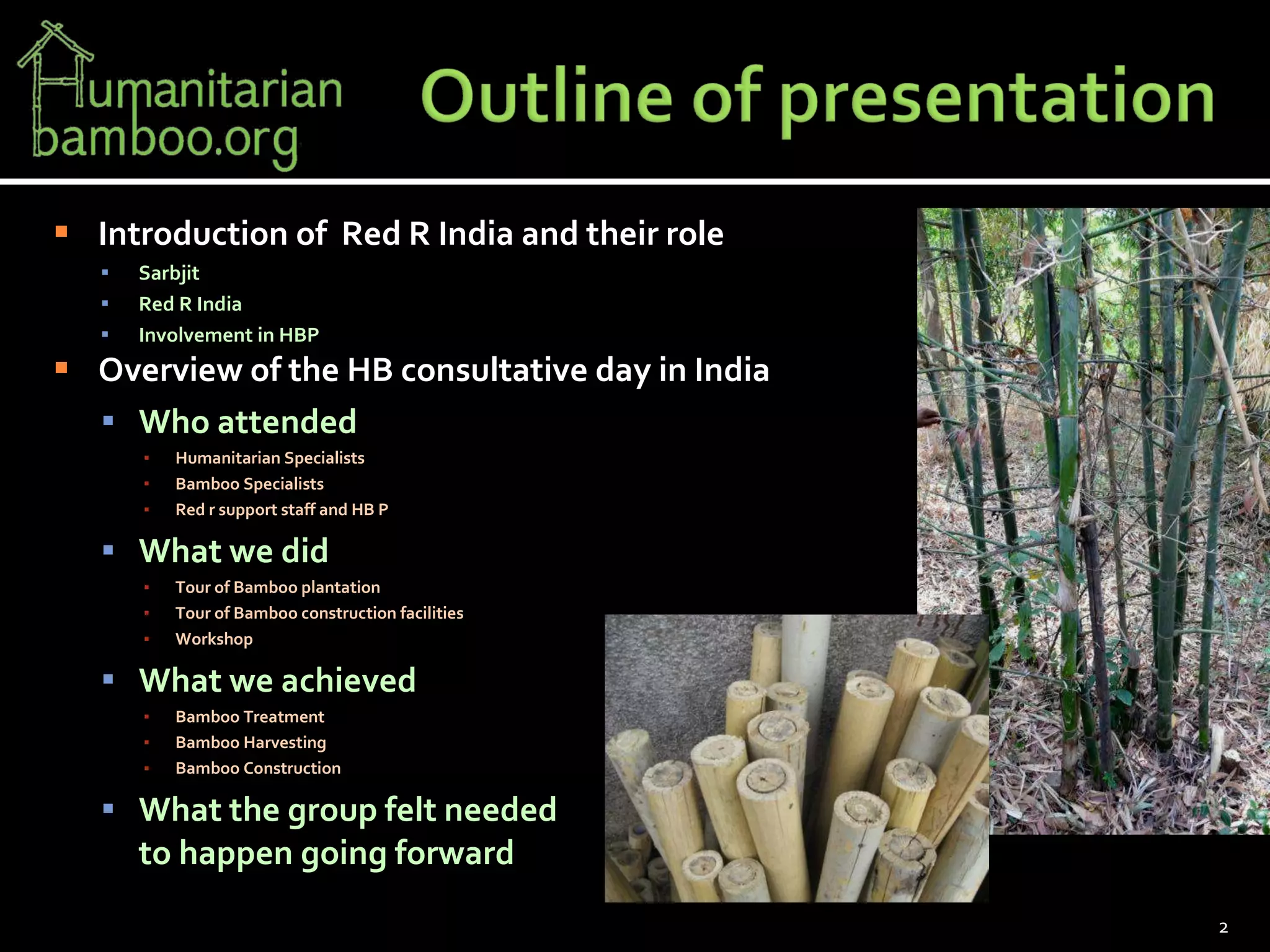 Overview of India Consultative Day and Role of Red-R | PPT
