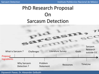 Sarcasm detection literature survey | PPT