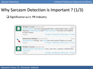 Sarcasm detection literature survey | PPT