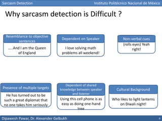 Sarcasm detection literature survey | PPT
