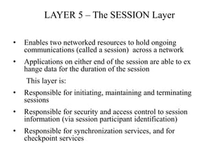 Sargation university's open system interconnection | PPTX