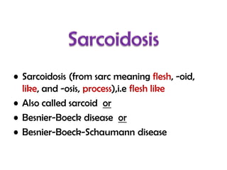 Sarcoidosis | PDF