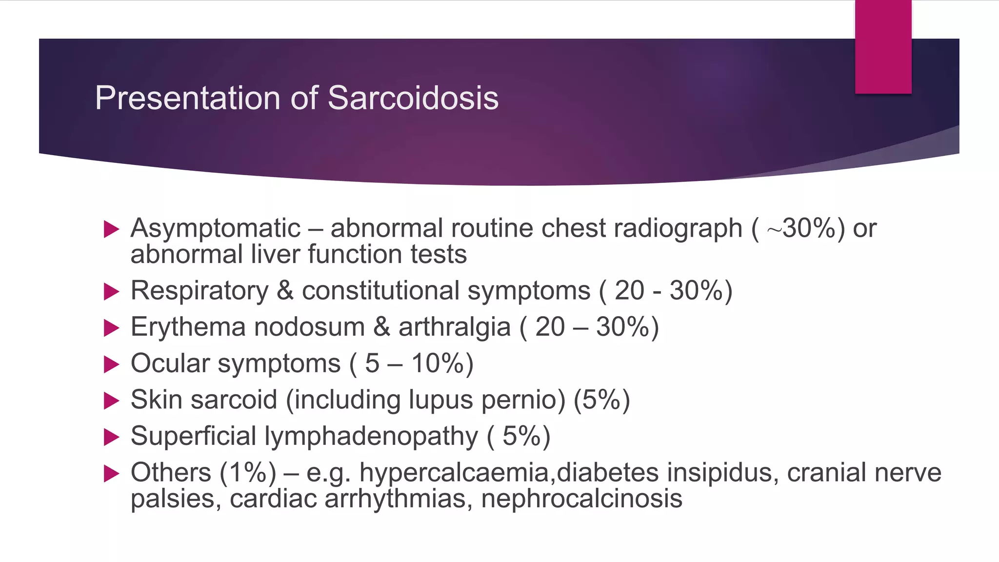 Sarcoidosis | PPT
