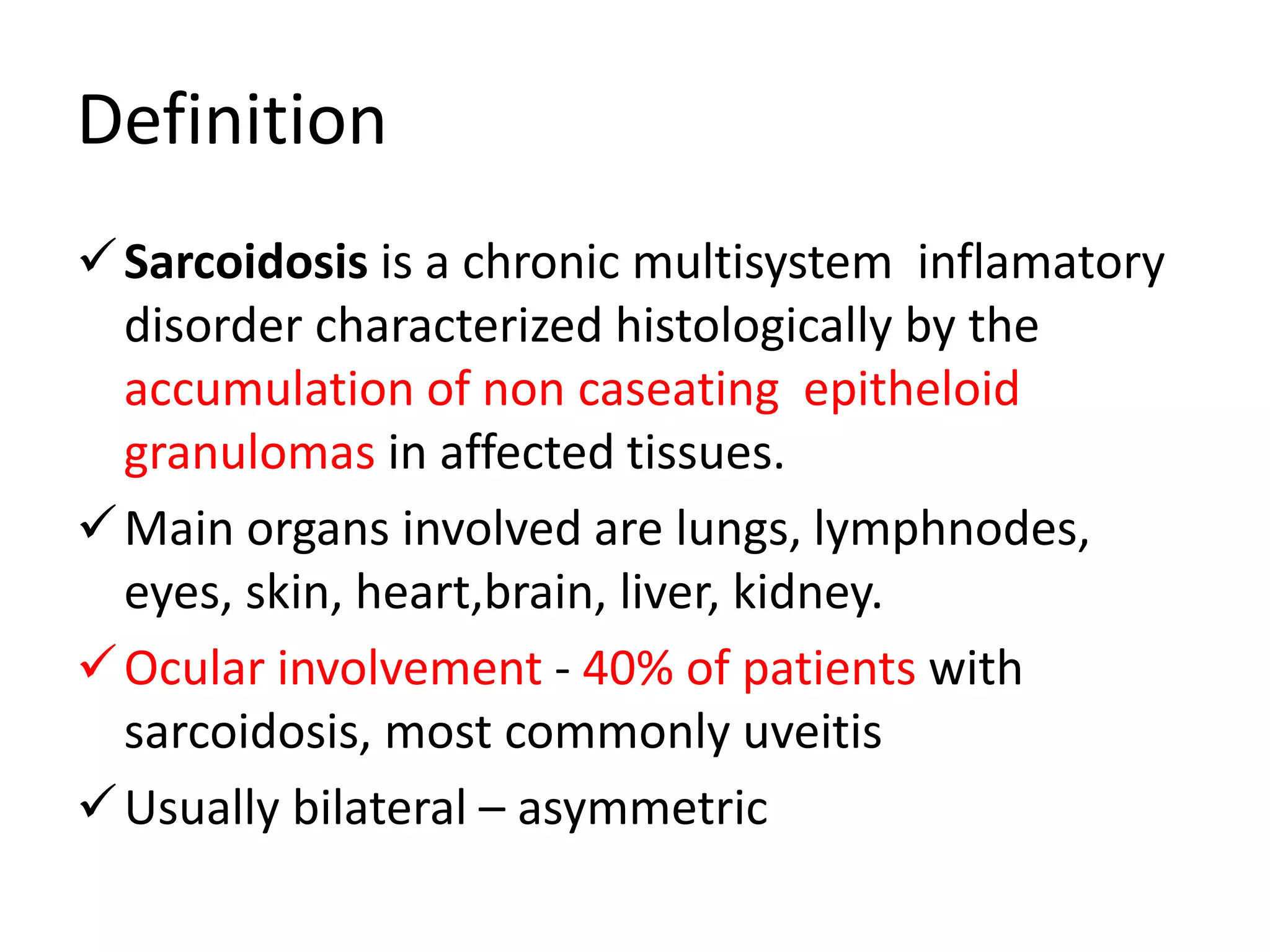 Sarcoidosis | PPTX