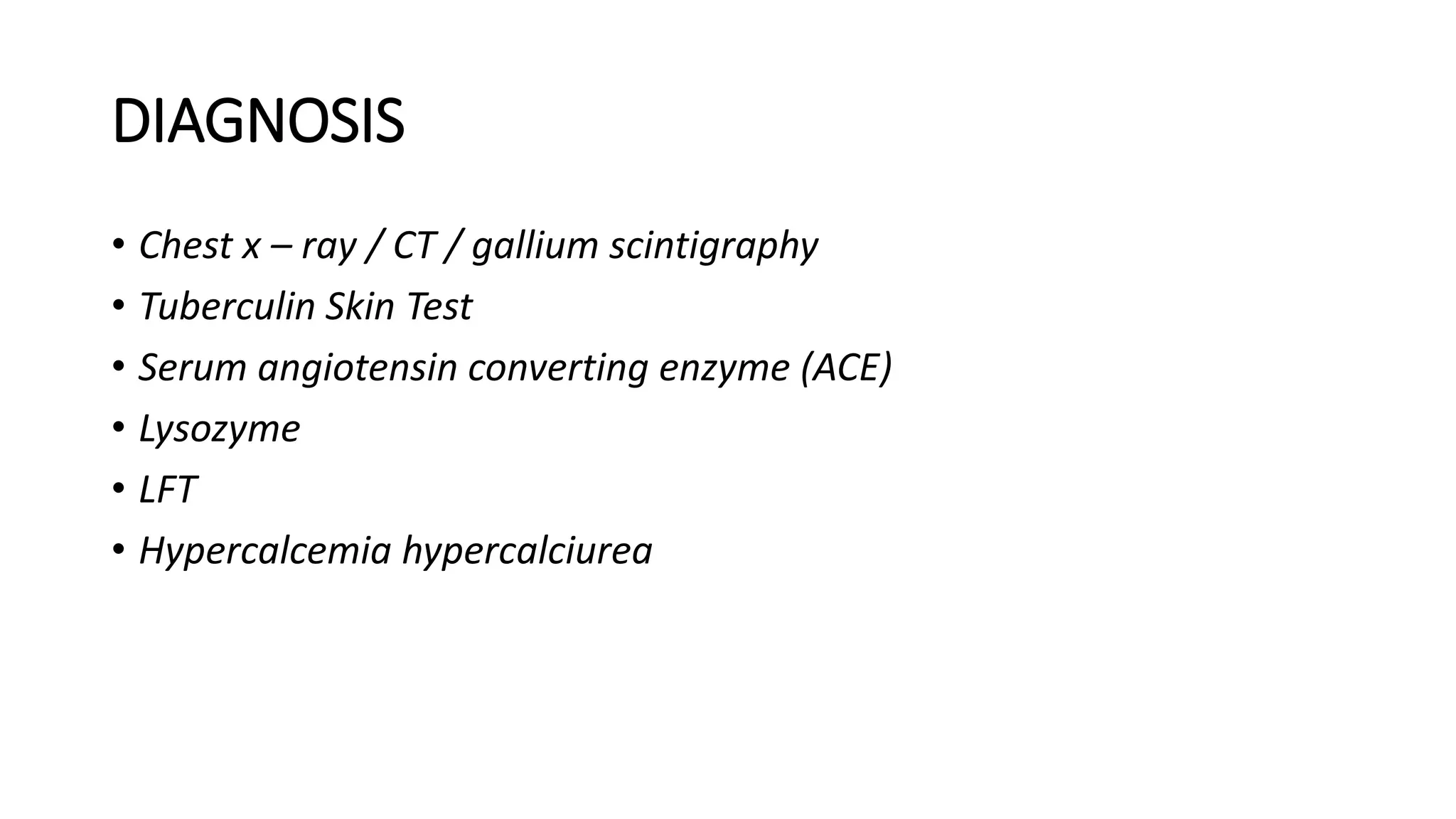 Sarcoidosis | PPTX