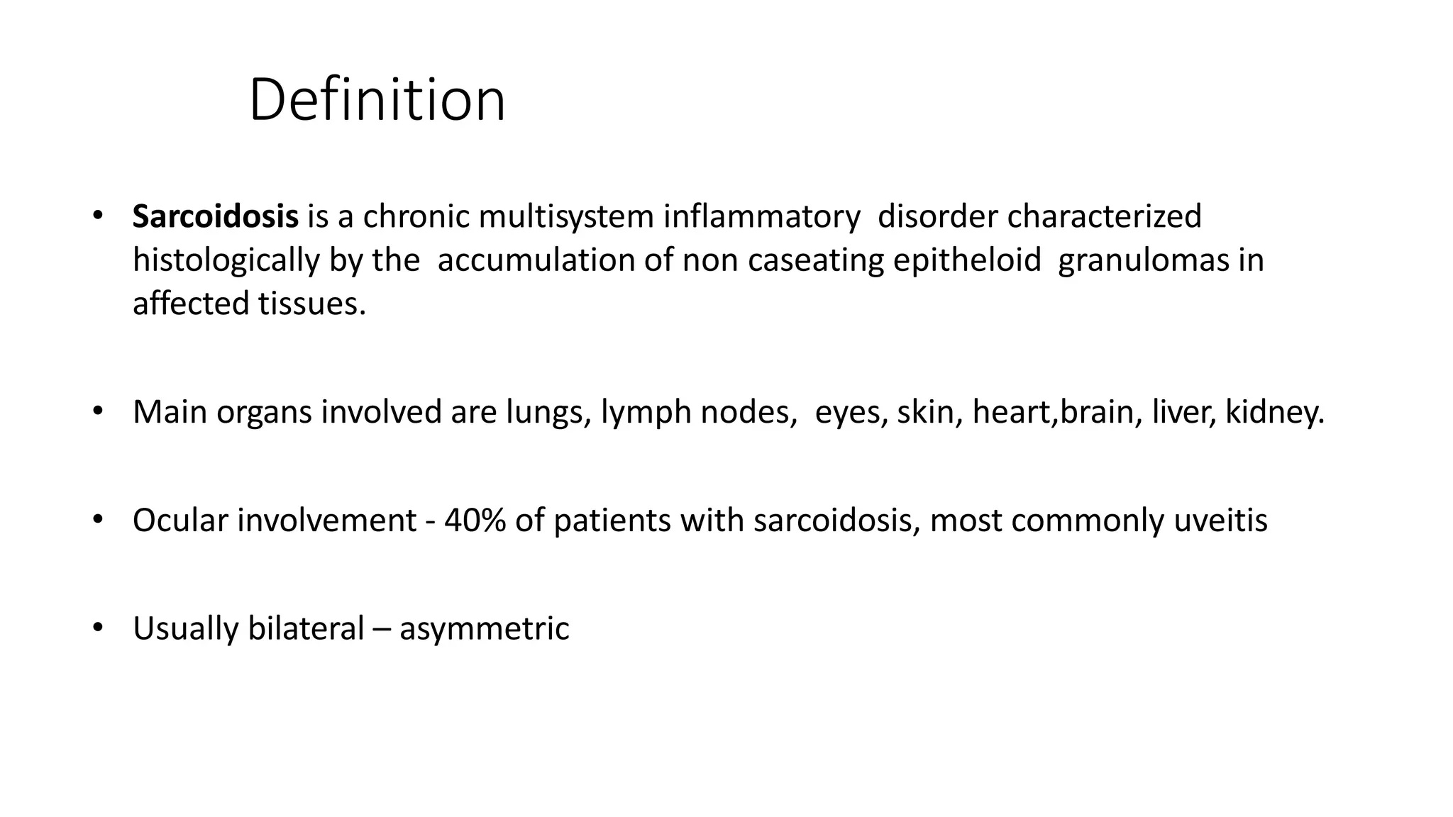 Sarcoidosis | PPTX