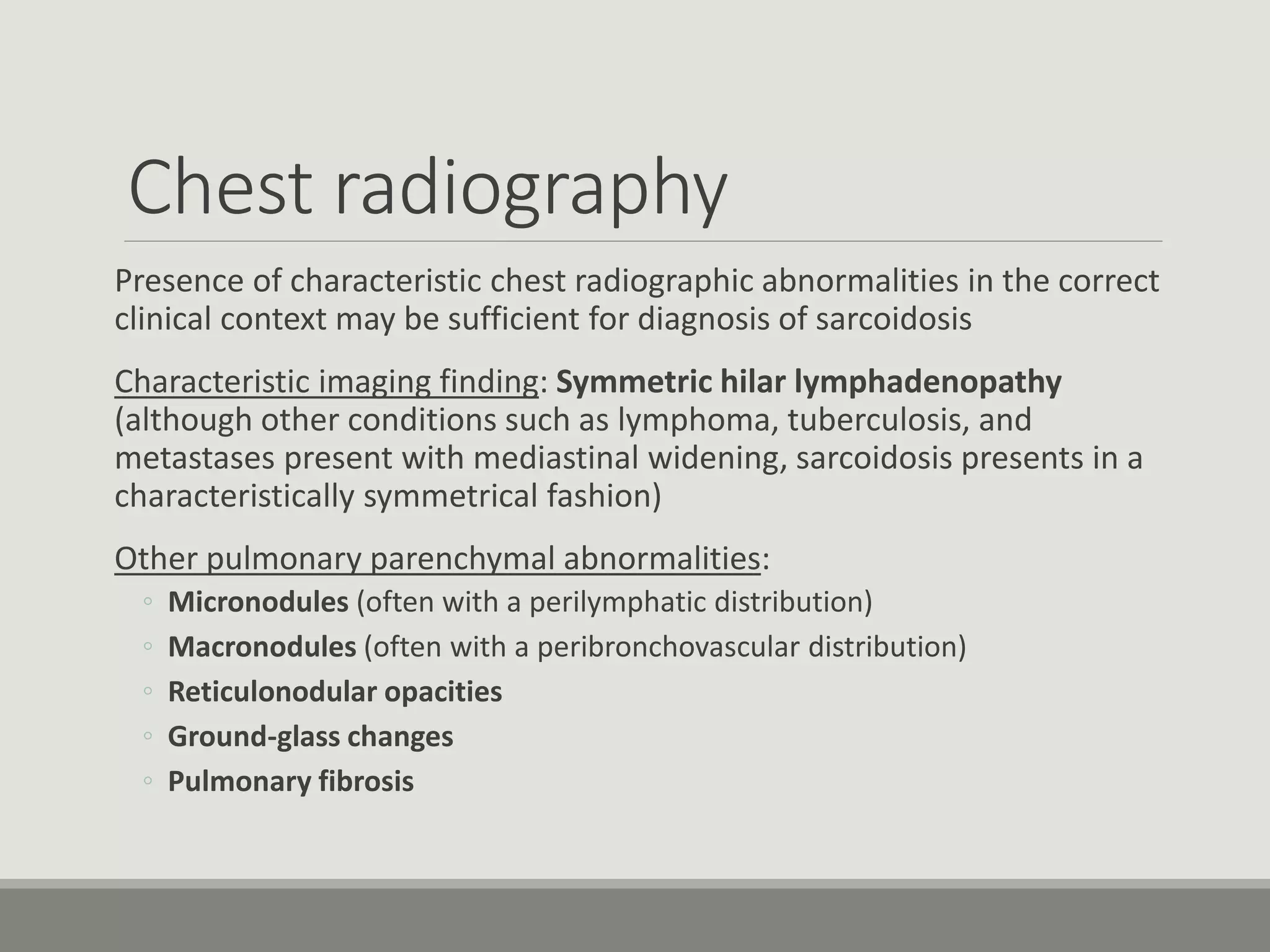 Sarcoidosis From Head To Toe What The Radiologist Needs To Know Ppt