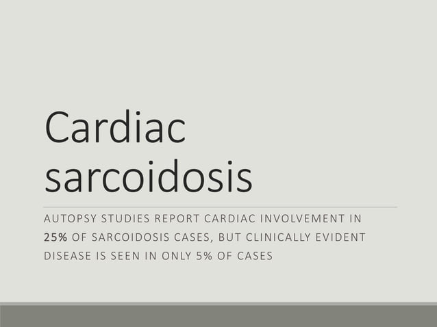 Sarcoidosis from head to toe: What the radiologist needs to know | PPT