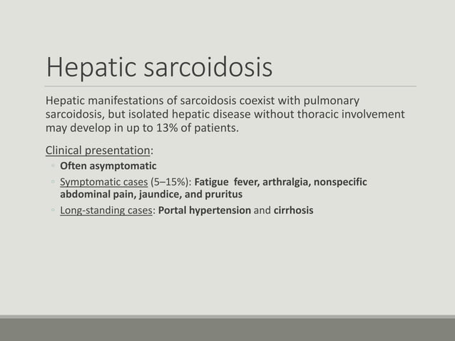 Sarcoidosis from head to toe: What the radiologist needs to know | PPT