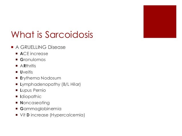 Sarcoidosis Basics for Medical Students