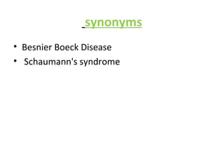SARCOIDOSIS | PPT