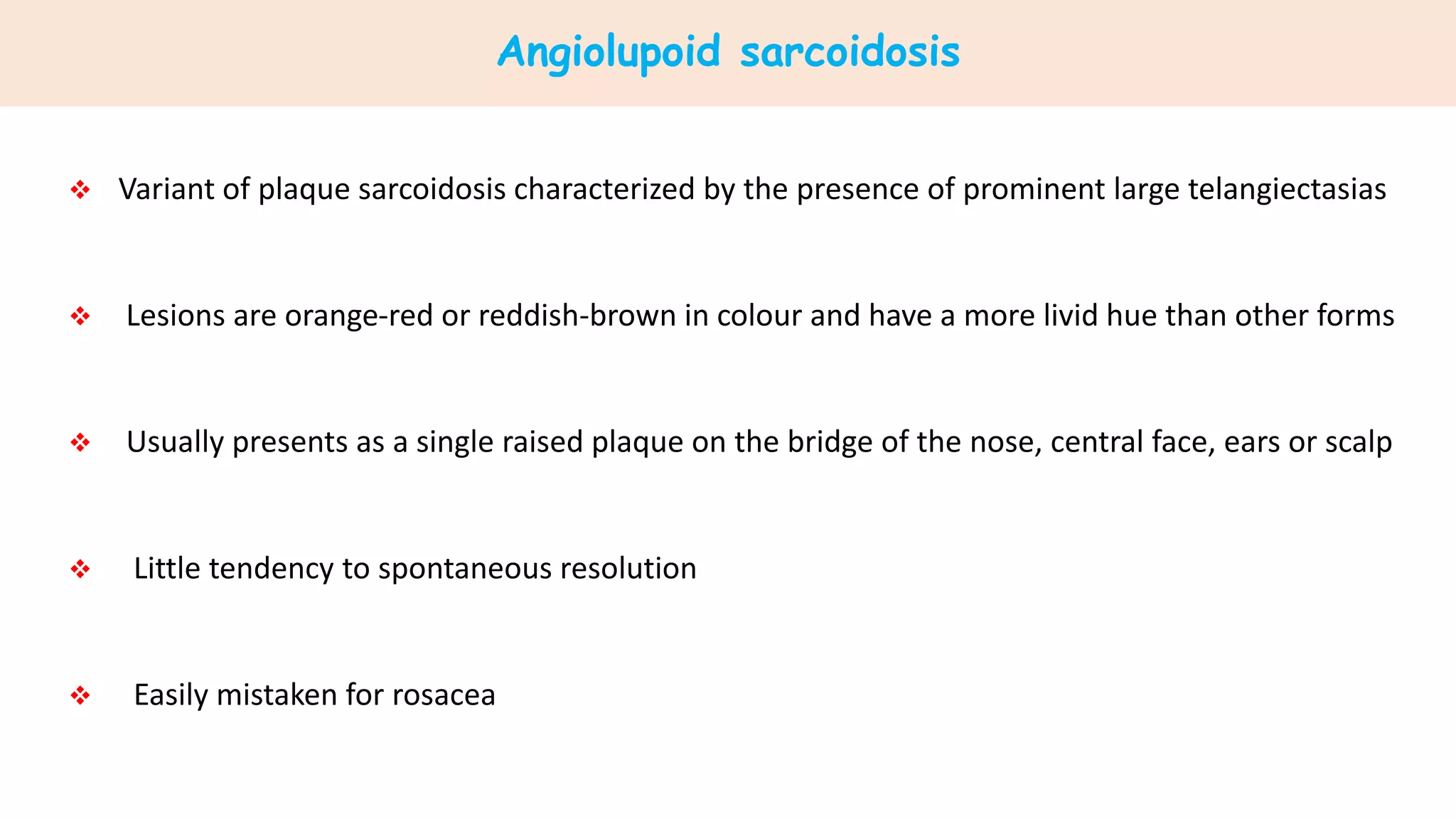Cutaneous Sarcoidosis, Sarcoidosis, Approach to cutaneous sarcoidosis ...