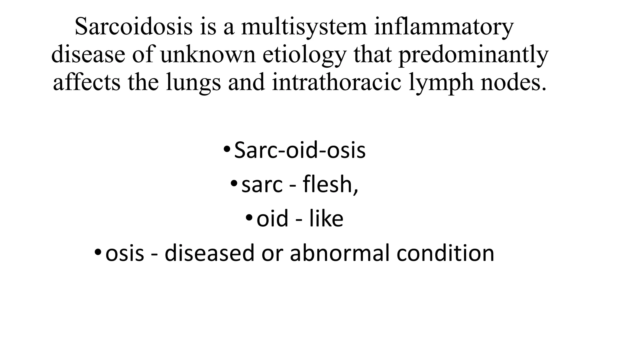 Sarcoidosis Complete | PPT