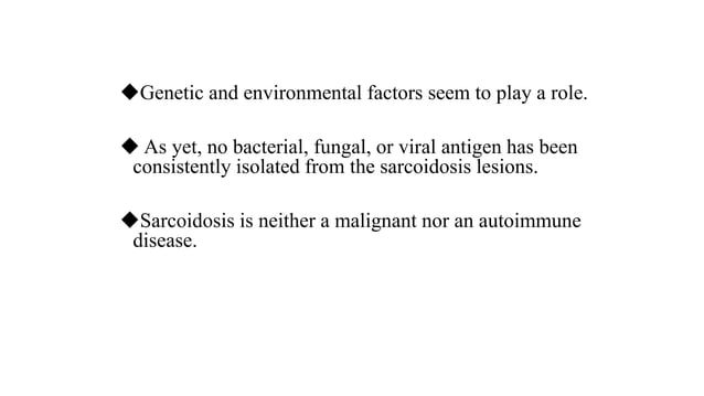 Sarcoidosis Complete | PPT