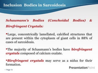 Sarcoidosis & orphan lung disease | PPT