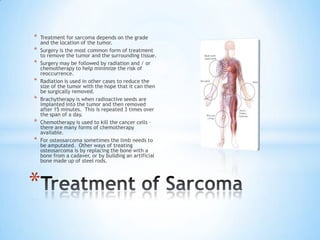 Sarcoma | PPTX