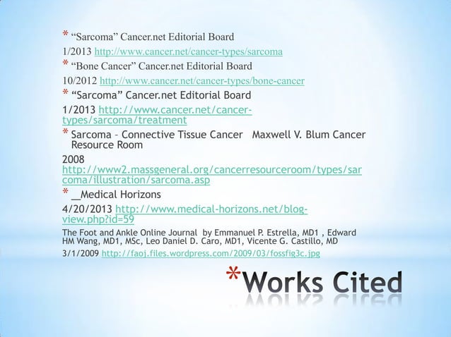 Sarcoma Pptx