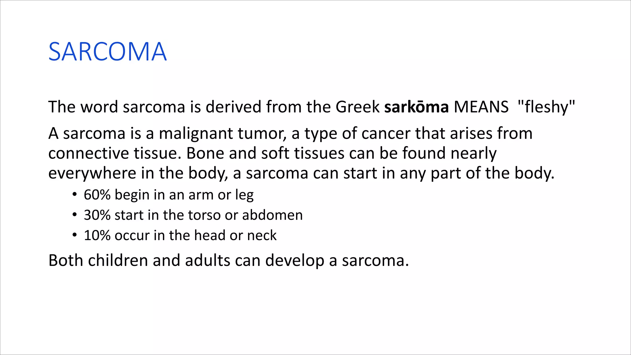 Sarcoma | PDF