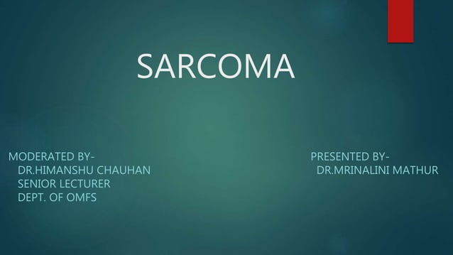 Sarcoma | PPTX